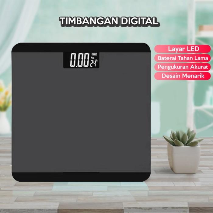 Promo Timbangan Badan Digital Electronic Body Scale Ukuran 30x30cm ...