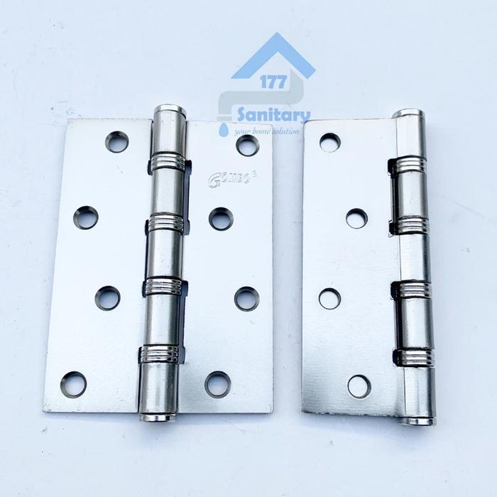 Jual Engsel pintu 4 inch - engsel 4" jendela kupu kupu pintu silver ...