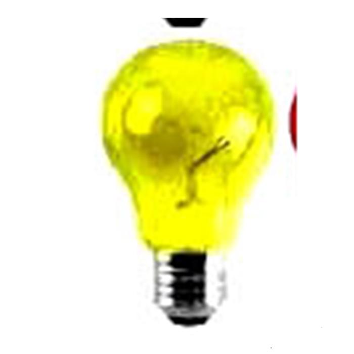 Jual 790328 COLOURED LAMP 220V E26 60 WATT YELLOW COLOR - Kota Depok ...