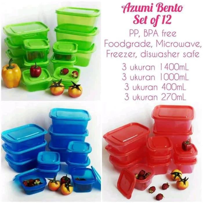 Jual toples bento AZUMI 12set toples set 12set toples AZUMI toples bento - Kab. Gianyar - Nayla ...