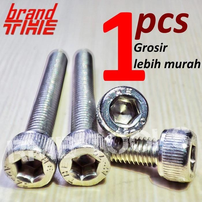 Jual Baut L M5x8 Cap Stainless SUS 304 Grade A2-70 Kunci L4 Pitch 0.80 ...