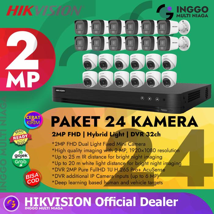 Jual PAKET CCTV 24 CHANNEL KAMERA 2MP HIKVISION - 4TB - Jakarta Barat ...