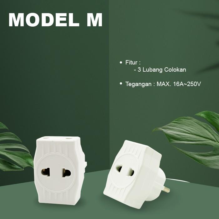 Promo Steker T Arde 3 Lubang / Steker Cabang 3 Colokan Listrik SNI ...