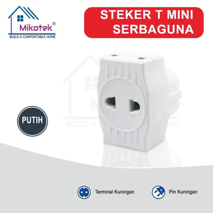Promo Mikotek Steker T Multi Serbaguna / Colokan Listrik 3 Lubang MT ...