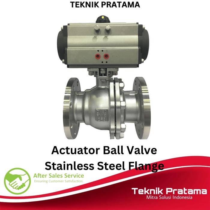 Jual Actuator Ball Valve Stainless Flange JIS 10K Single Acting 2 Inch - + Namur Dan LS ...