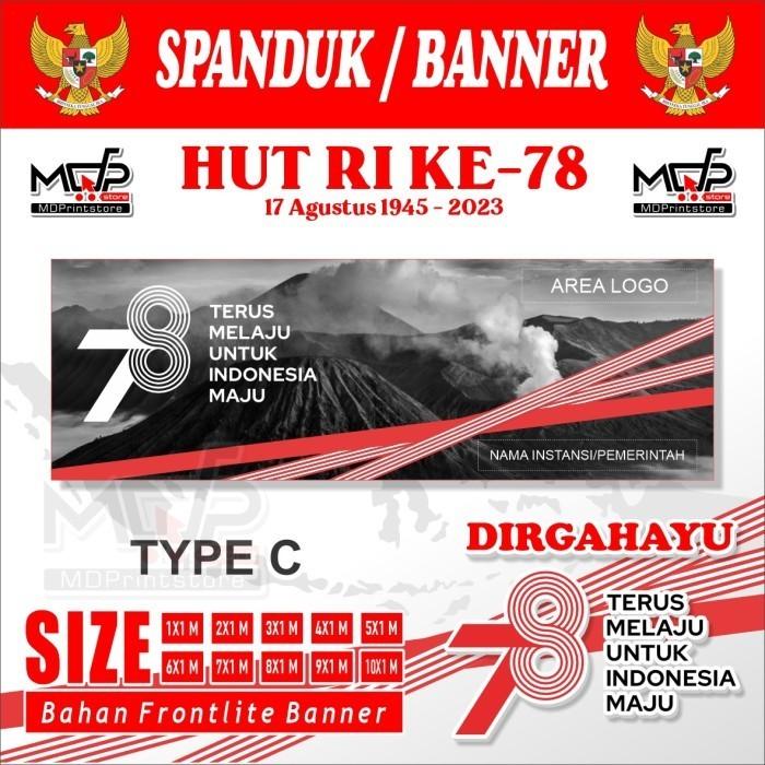 Jual SPANDUK HUT RI 3X1 METER KEMERDEKAAN AGUSTUSAN BANNER MDPRINTSTORE ...