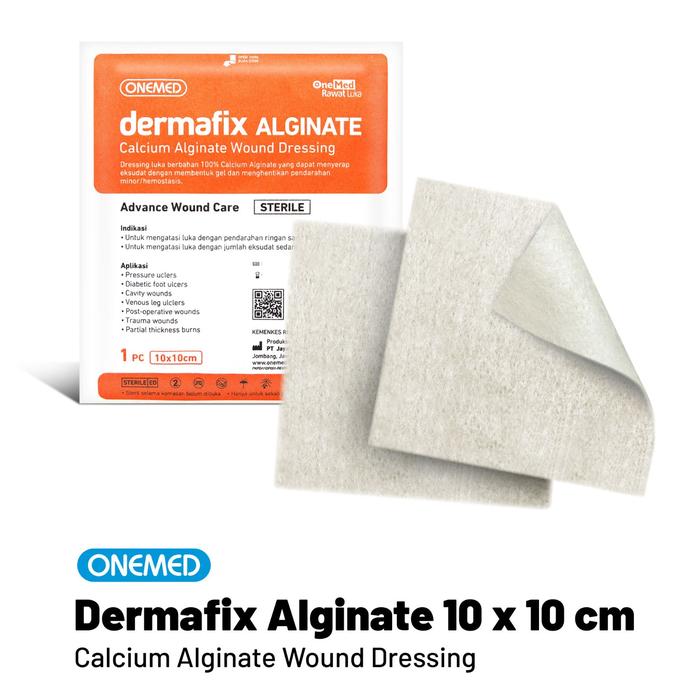 Jual Dermafix Alginate Wound Dressing 10 x 10cm OneMed 1 Pcs - Kota ...