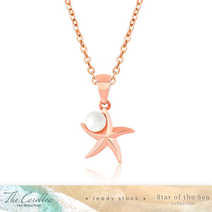 Promo Liontin Mutiara Emas The Caribbea 17K Star Of The Sea Collection ...