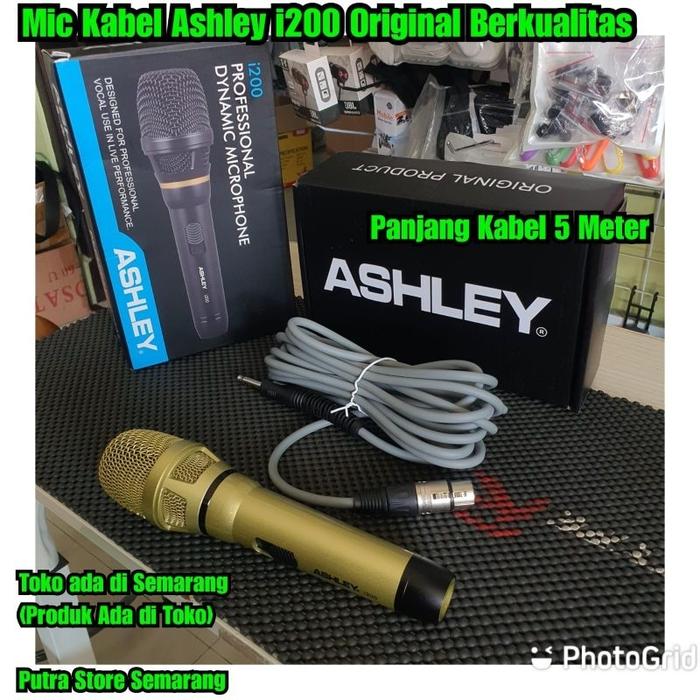 Jual Mic Ashley i200 Original Kabel Panjang 5 meter Mic Masjid Mic ...