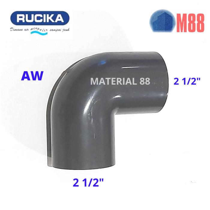 Jual Keni 2 1/2 inch RUCIKA AW - Elbow Knee 2.5 2,5 Pipa PVC 90 Degree ...