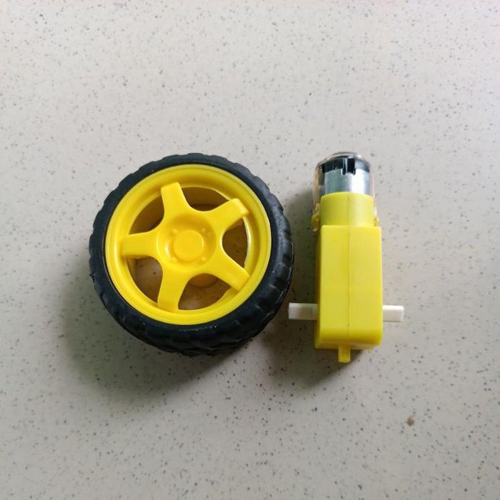 Jual Roda motor dc gear box set smart car 1 48 DIY arduino raspberry ...