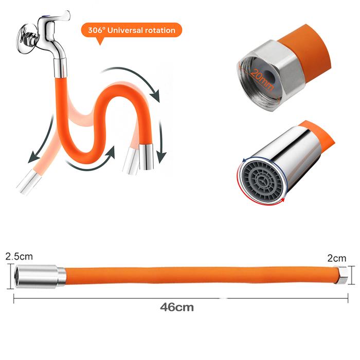 Jual Sambungan Selang Kran Air Elastis 360 Derajat Fleksibel Slang ...