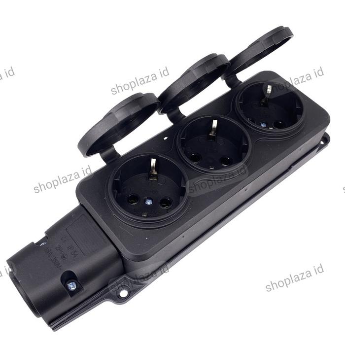 Jual Stop Kontak Waterproof Karet IP54 Outdoor Colokan Listrik Anti Air ...