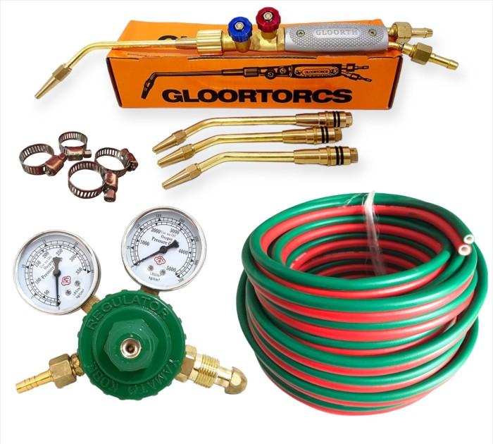 Jual PAKET HEMAT PERLENGKAPAN ALAT LAS / BLANDER GLOOR / REGULATOR ...
