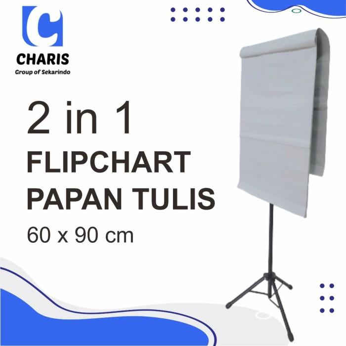 Promo Papan Tulis Kertas Flip Chart Presentasi Standing Tiang ...