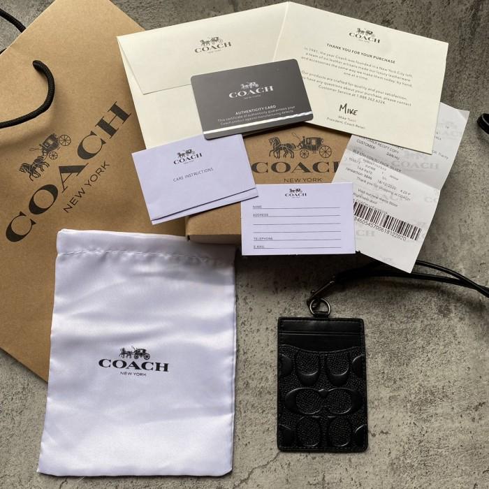 Jual Coach Signature Id Tag Lanyard Kartu Kerja- Original Guarantee 100 ...