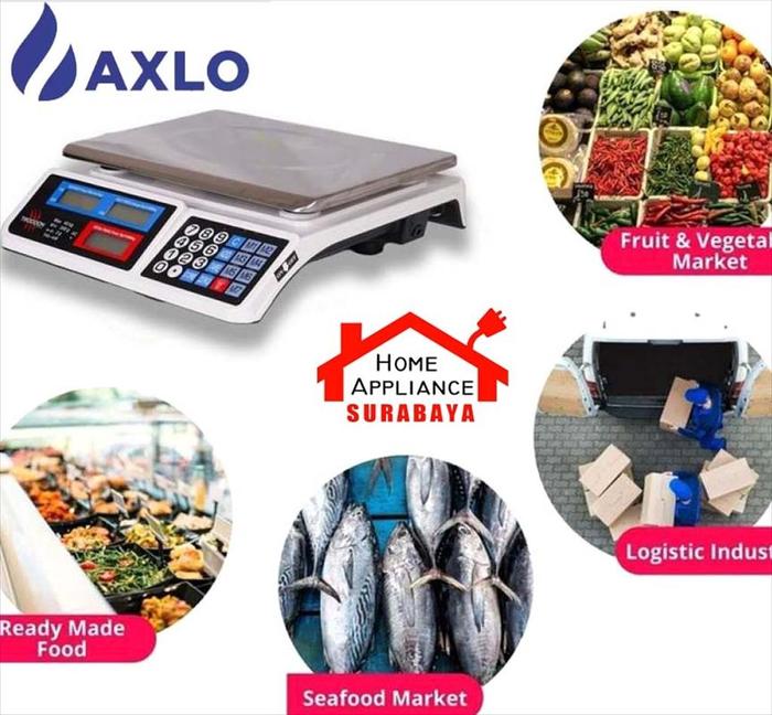 Jual Axlo Digital Computing Scale 40kg Double Display Timbangan Buah A ...