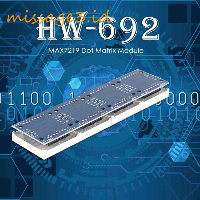 Jual (MIS) Max7219 Modul Dot Matrix 4in1 Display MCU Microcontroller ...