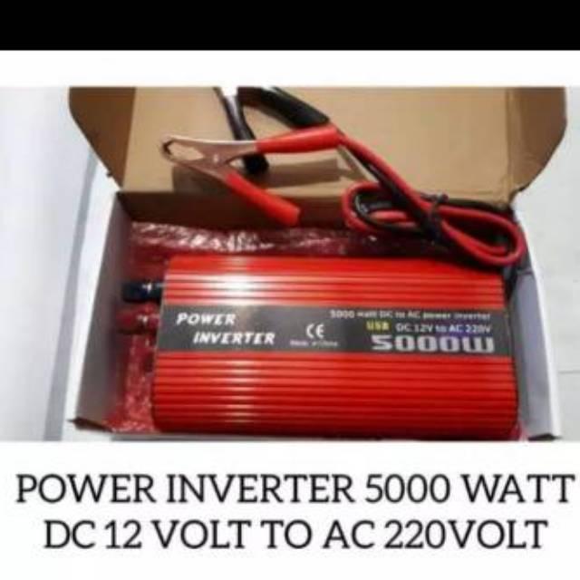 Jual 5000watt Power Inverter Solar cell Power DC 12v to AC 220v freq ...