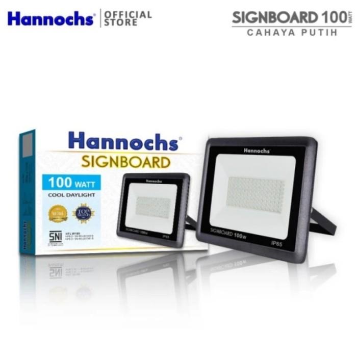 Jual Hannochs lampu sorot LED Flood Light Signboard 100 watt cahaya ...