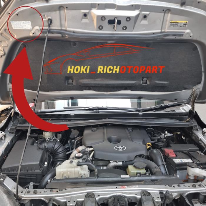 Jual Stiker LABEL Coolant System Innova Reborn Fortuner Vrz Original ...