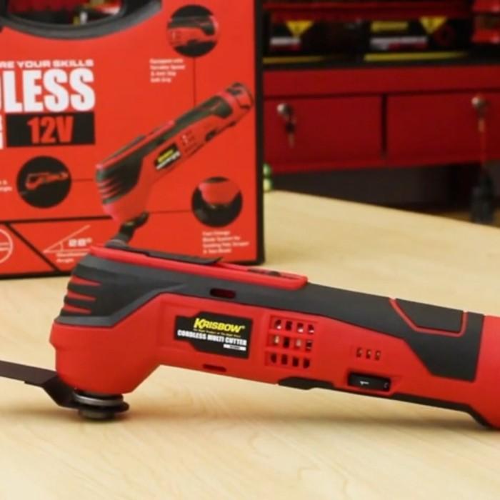 Jual multi cutter krisbow cordless multi cutter pemotong profil kayu a ...