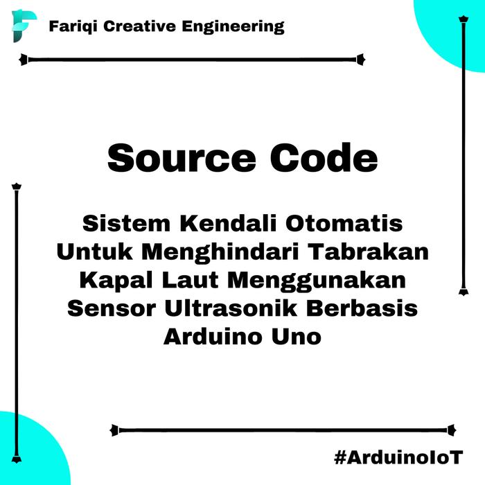 Jual Source Code [19] Kendali Otomatis Kapal Sensor Ultrasonik Arduino Uno - Kab. Tulungagung ...