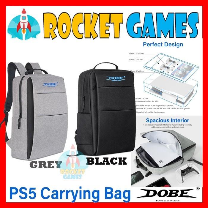 Jual DOBE Tas PS5 Playstation 5 Backpack PS5 Travel Bag / Tas PS4 GREY II - Kota Balikpapan ...