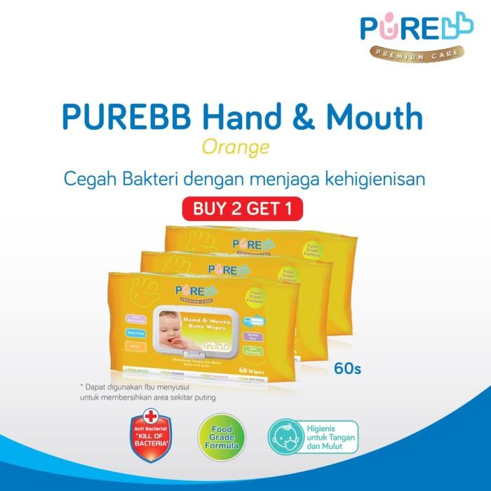 Jual [PROMO] Pure Baby Hand and Mouth Wipes 3pk - Orange Oil - Jakarta ...