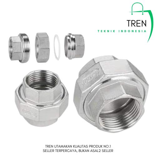 Jual 3/4" WATERMUR UNION WATER MUR STAINLESS SS304 3/4" - Jakarta Barat ...