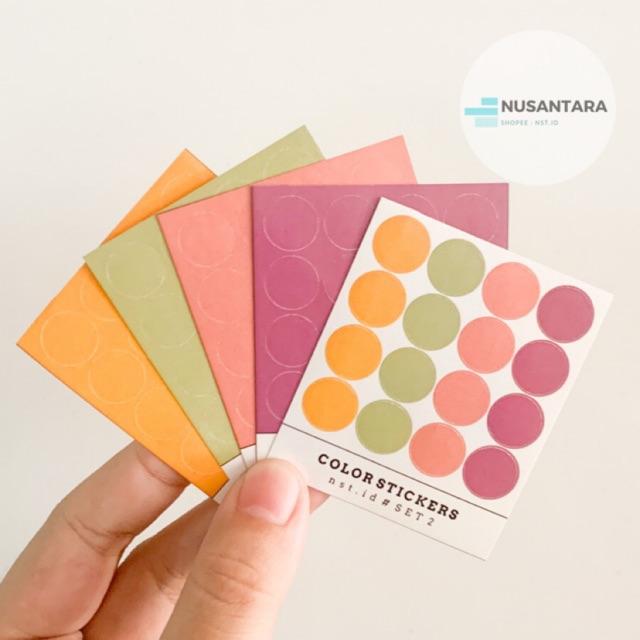 Jual New Stiker Color Palette Pantone Mini Sticker Fancy Diy Jurnal ...