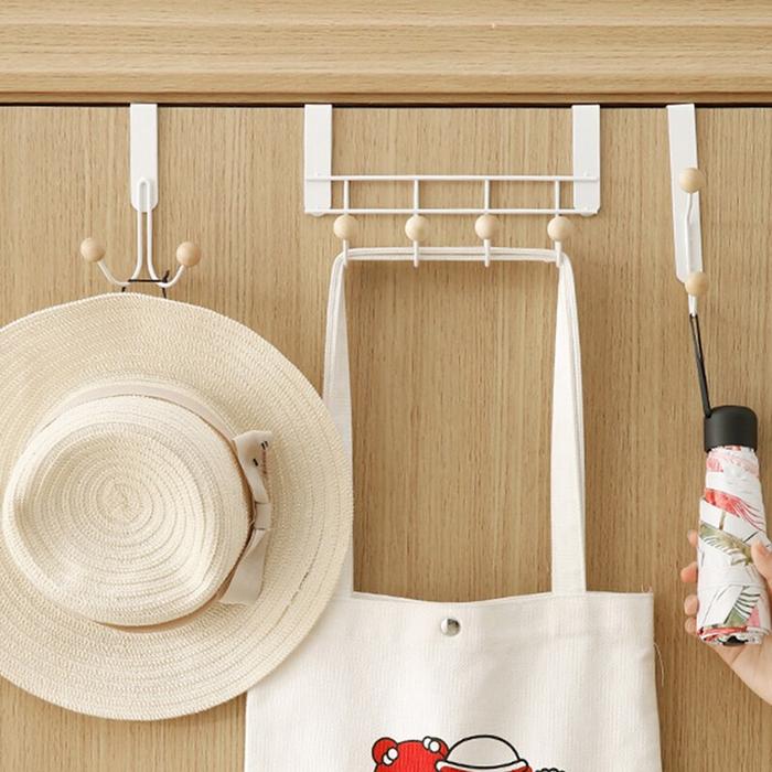 Jual GZ Portable Clothes Rack Minimalist Metal Over The Door Clothes ...