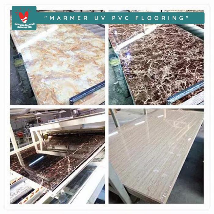 Jual [BEST SELLER] Marmer Dinding pvc Hh Quality UV Lembar Motif Panel ...