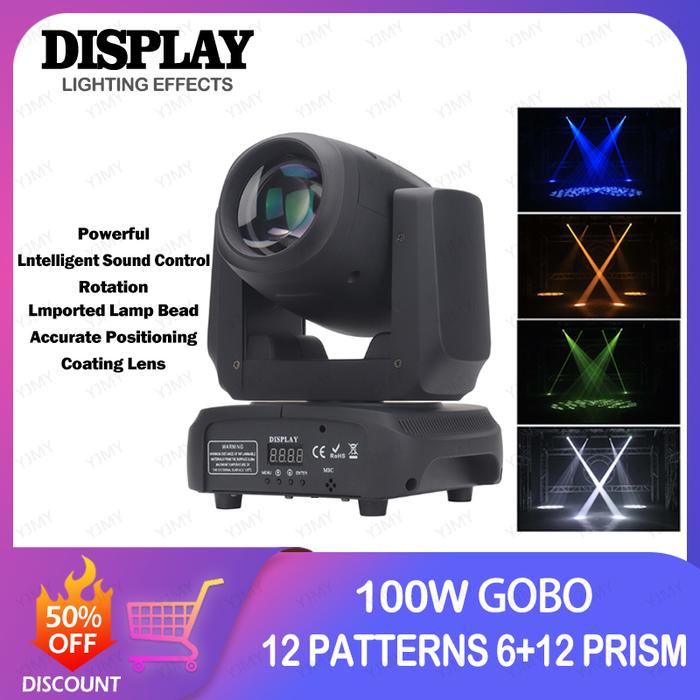 Jual 100w Moving Head Beam Light 12 Degree 8 Color Mini Beam Moving ...