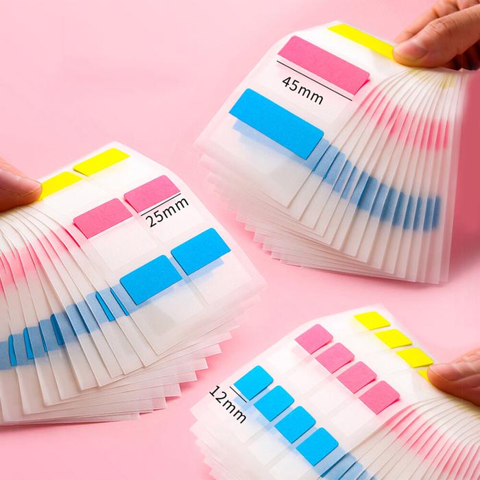 Jual 120 Lembar PE Plastik Label Catatan Tempel Penanda Buku Indeks ...