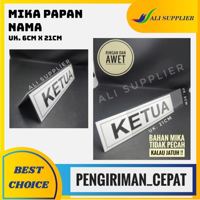 Jual 📏 MIKA NAMA MEJA / MIKA PAPAN MEJA / MIKA NAME TAG UK 6 x 21 cm - Jakarta Selatan ...