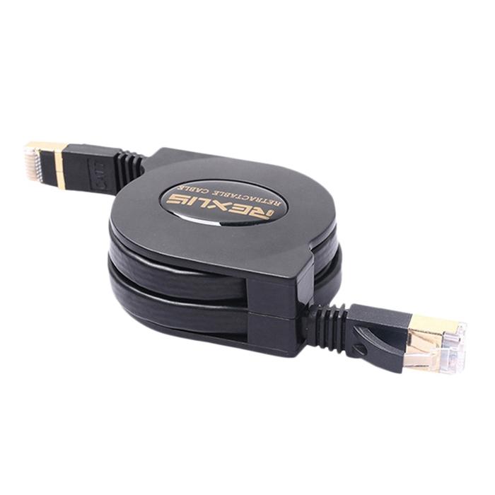 Jual New REXLIS 5FT Cat7 RJ45 LAN Cable Adjustable Retractable Ethernet ...