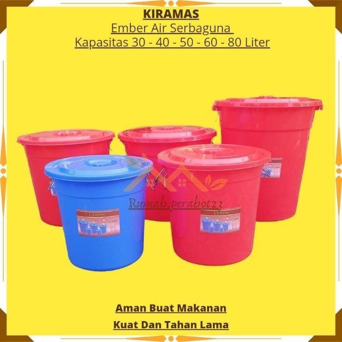 Jual New Kiramas - Ember Plastik Ukuran 30-40-50-60-80 Liter Air Tebal Kuat - Kab. Lebak - subur ...