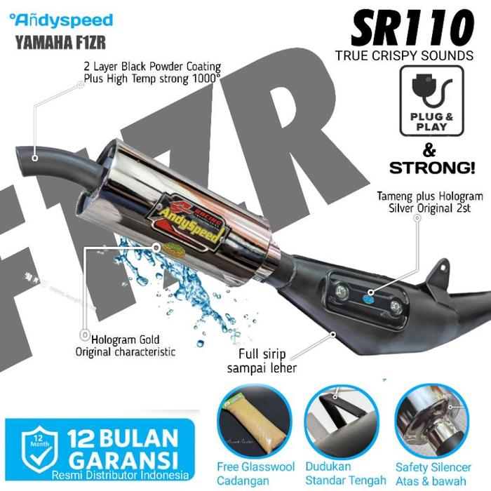 Jual [Ori] Knalpot Fizr Andy Speed Tameng Full Sirip Ahm 1000% Original ...