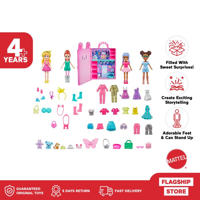 Promo Polly Pocket Toy Set Super Animal Closet - Mainan Aksesoris ...