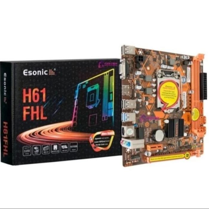 Jual MOTHERBOARD ESONIC H61 FHL SOCKET LGA 1155 DDR3 MOBO H-61 LGA1155 - - Jakarta Barat - ss ...