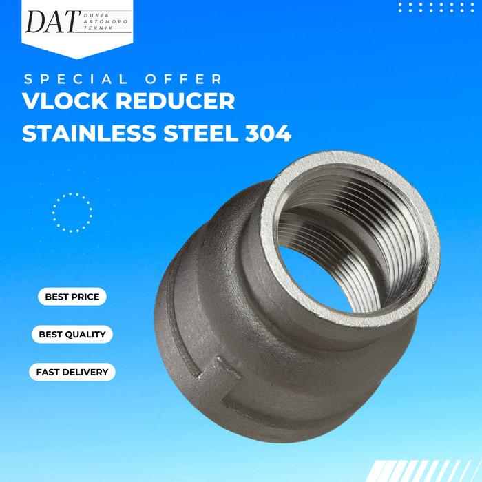 Jual 1/2" x 3/4" Vlock Sock Reducer Drat Dalam Stainless 1/2 x 3/4 Inch ...