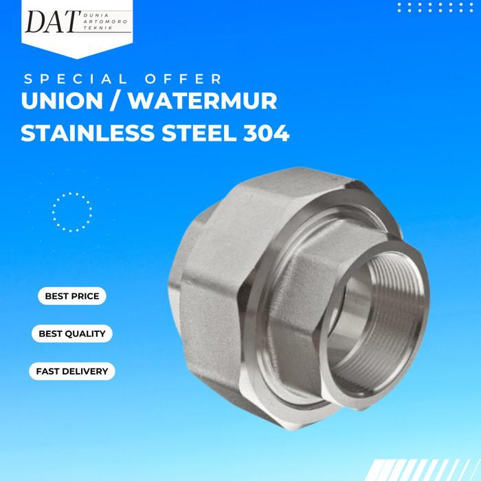 Jual 4" Watermur / Union Water Mur Stainless Steel - 4 Inch - Jakarta ...