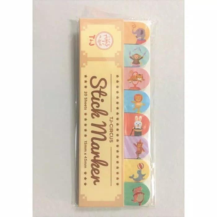 Jual Tom & Jerry Sticky Notes Stick Marker Tj - Circus Motif / Sticky ...