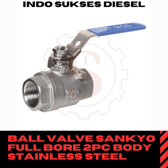 Jual 3" Kran Air Ball Valve Stainless Keran Sankyo Full Bore 2PC - 3 Inch - Jakarta Barat - Indo ...