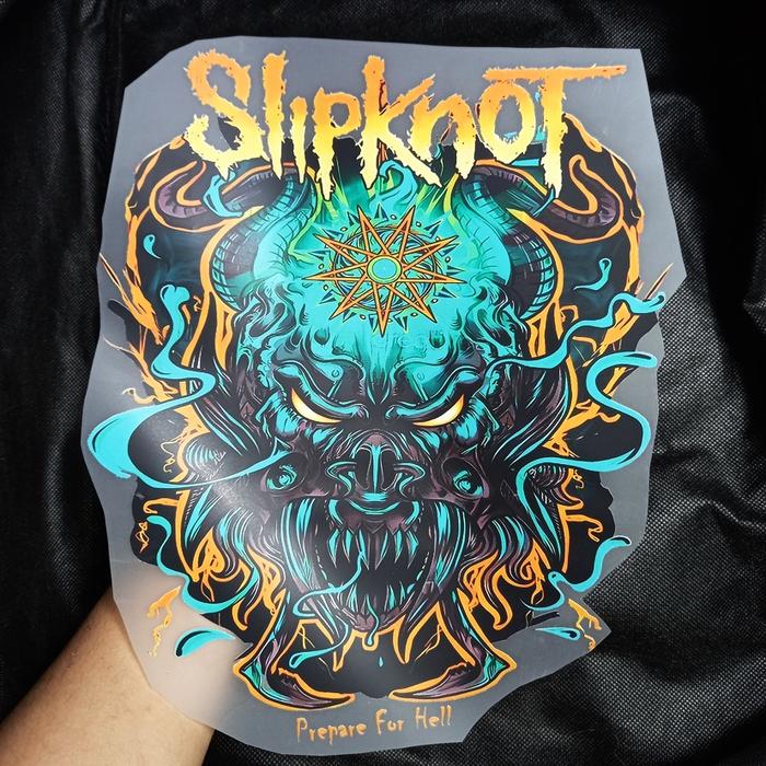 Jual Sablon setrika Sablon DTF Band Metal Part 4 custom langsung tempel ...