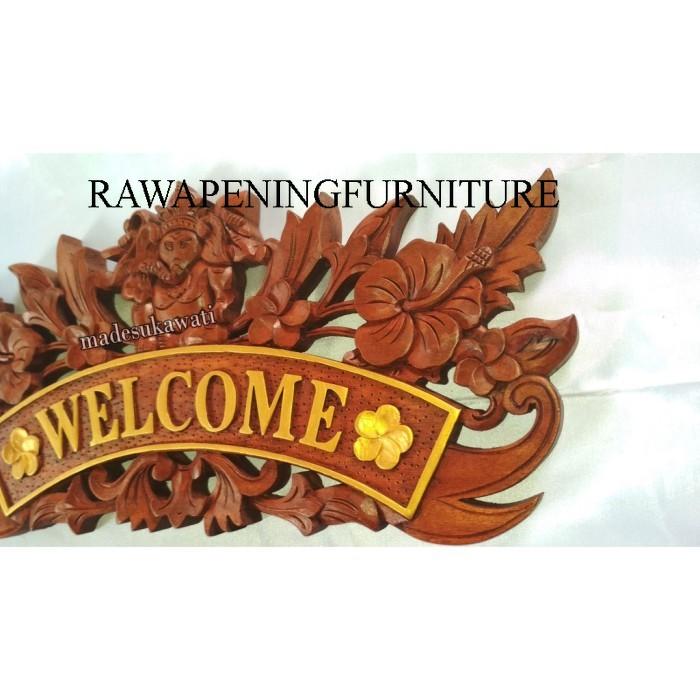 Jual Papan Nama Name Plate Hiasan Dinding Ukiran Kayu Ganesha KSF - Kab ...