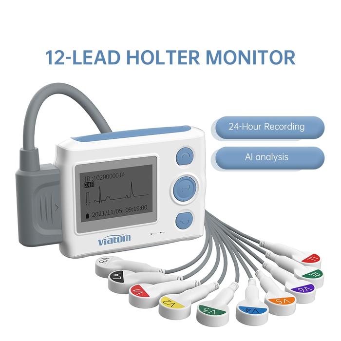 Jual 12 lead Holter monitor perekam 24 jam, pemantauan berkelanjutan ...