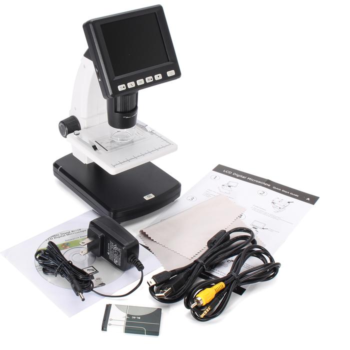 Jual AK 3.5 inch LCD Digital Microscope 5.0 Megapixel Image Sensor USB ...