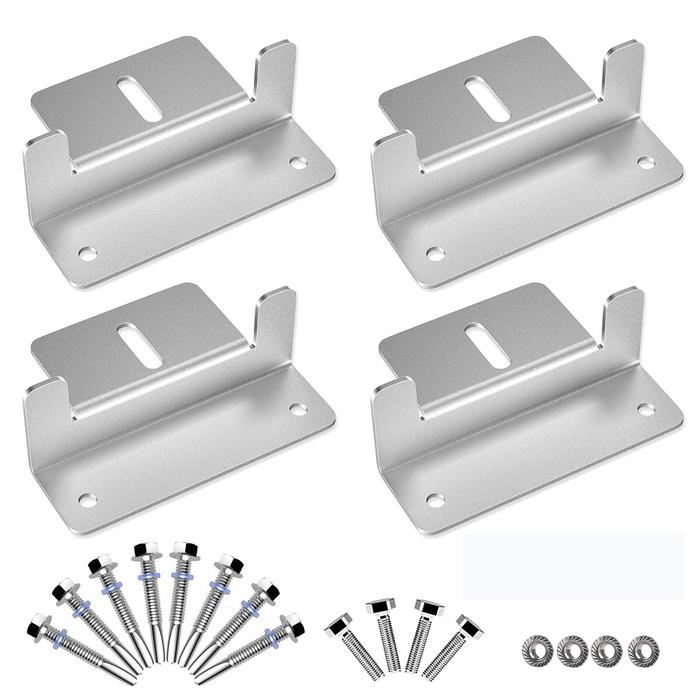 Jual BM 4X Solar Panel Mounting Bracket Aluminum Solar Panel Z Brackets - Jakarta Barat ...